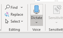 Have you noticed the dictate button in your Microsoft Office toolbar ...